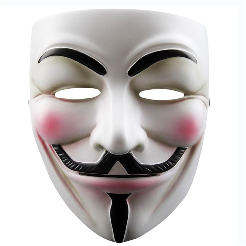 Anger mask, plastic, white | Megatek