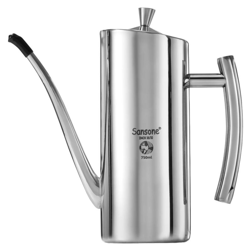 Stainless steel kettle for olive oil, 0.75 lt, 1 piece | Meg