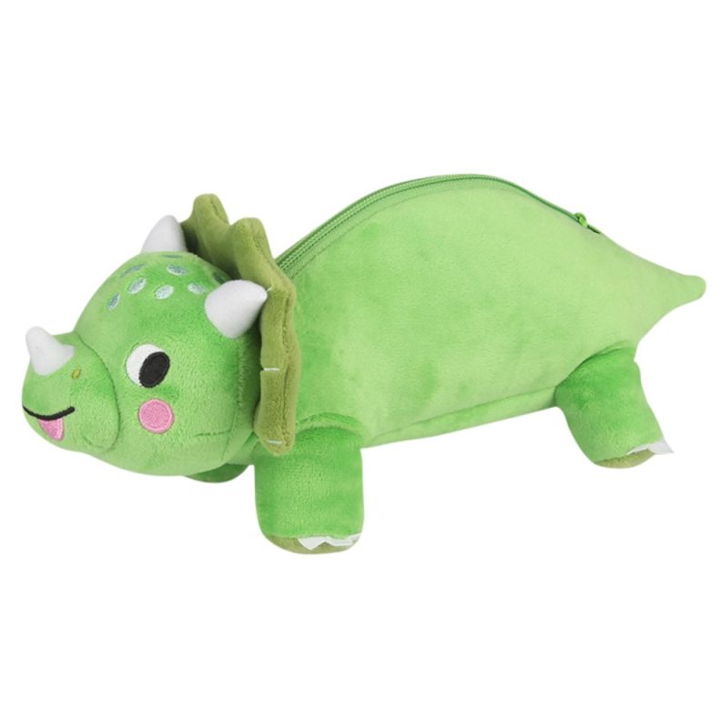 Wallet for pencils, Math, Dino, plush, mix, 1 piece | Megate