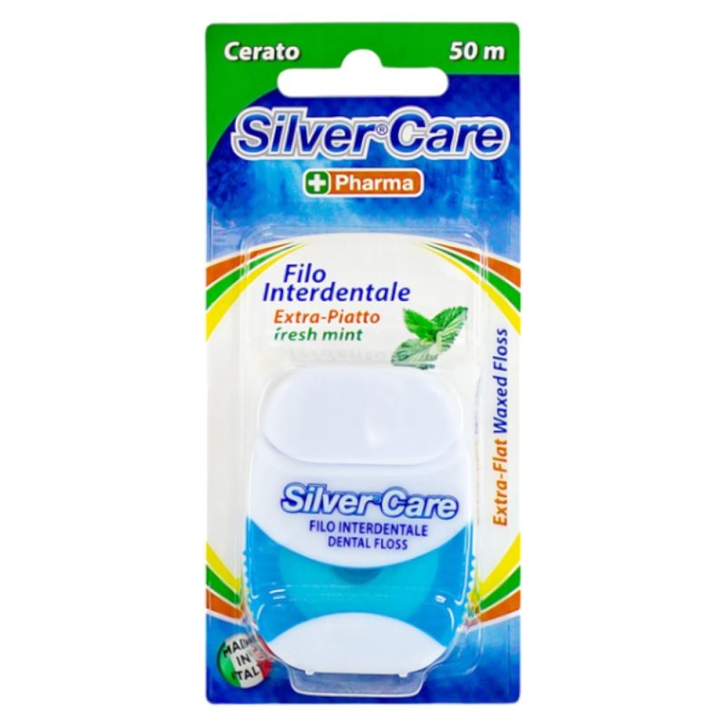 Dental floss, Silver Care, H2O, 50 mt, 1 piece | Megatek