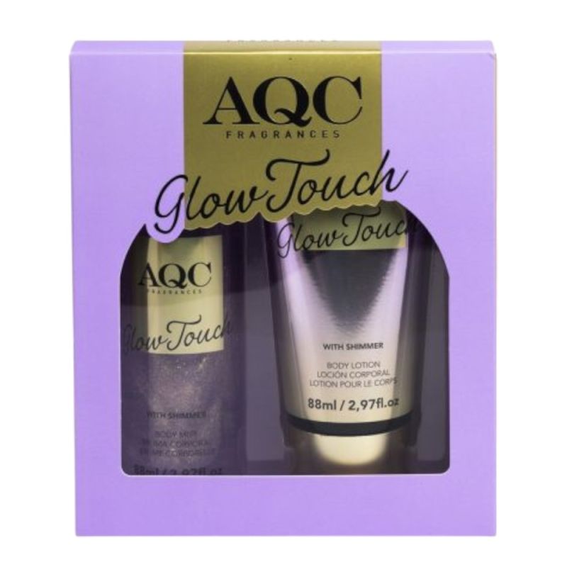 Body spray and lotion set, AQC Cosmetic, Glow Touch, 88+88 m