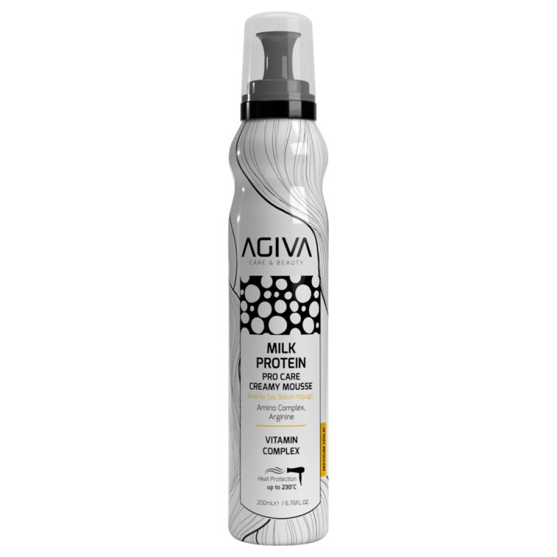 Hair foam, Agiva, Milk Protein, Pro Care, 230°C, 200 ml, 1 p