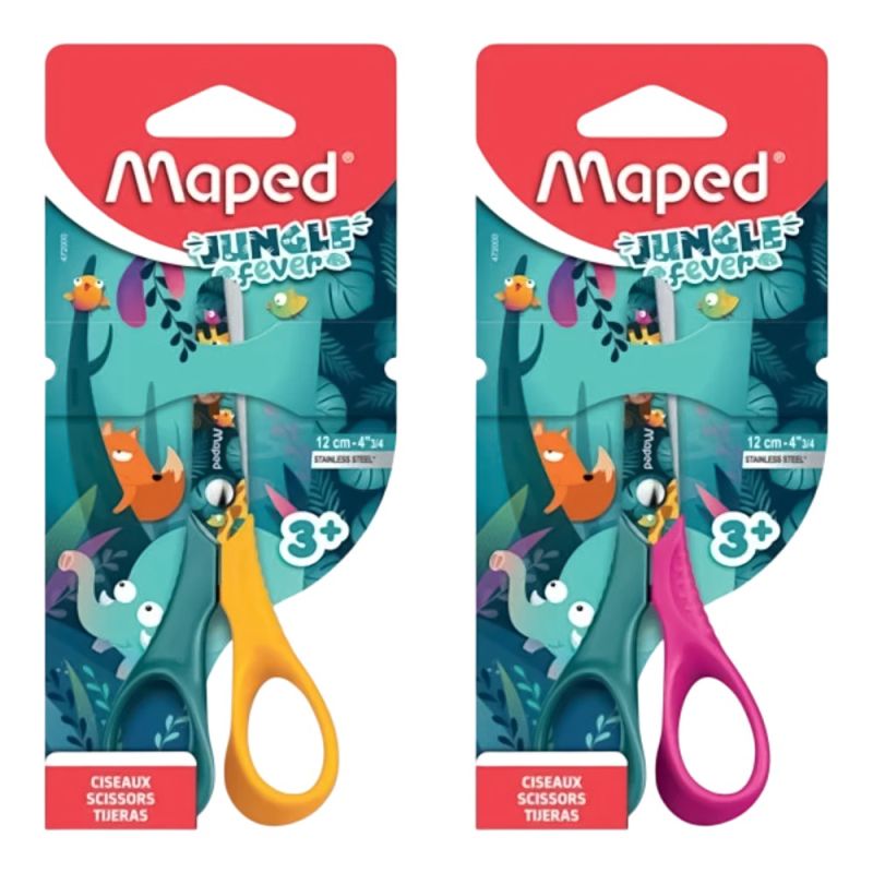 Scissor, Maped, Jungle, 12 cm, mixed, 1 piece | Megatek