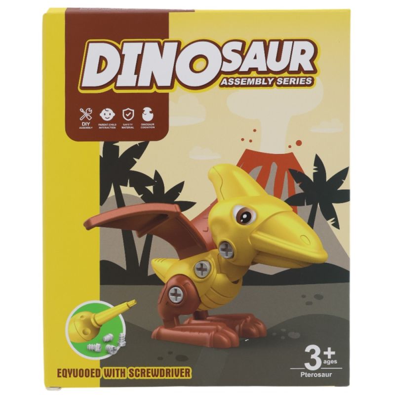 Children's toy, dinosaur Pterosaur, educational, yellow, 1 p