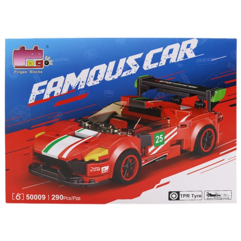 Lodër për fëmijë, makinë formuese, Ferrari, 289 pjesë, 1 cop