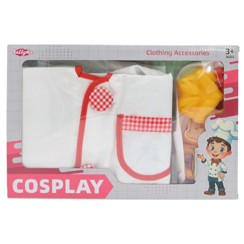 Children's toy, chef uniform and accessories, polyester, 1 p