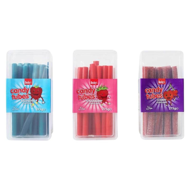 Sweets, Box Candy Tubes, 275 gr, mixed, 1 piece | Megatek