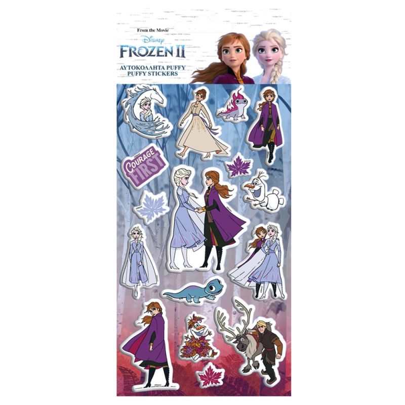 Set of stickers for children, Frozen 2, plastic, 10x22 cm, b