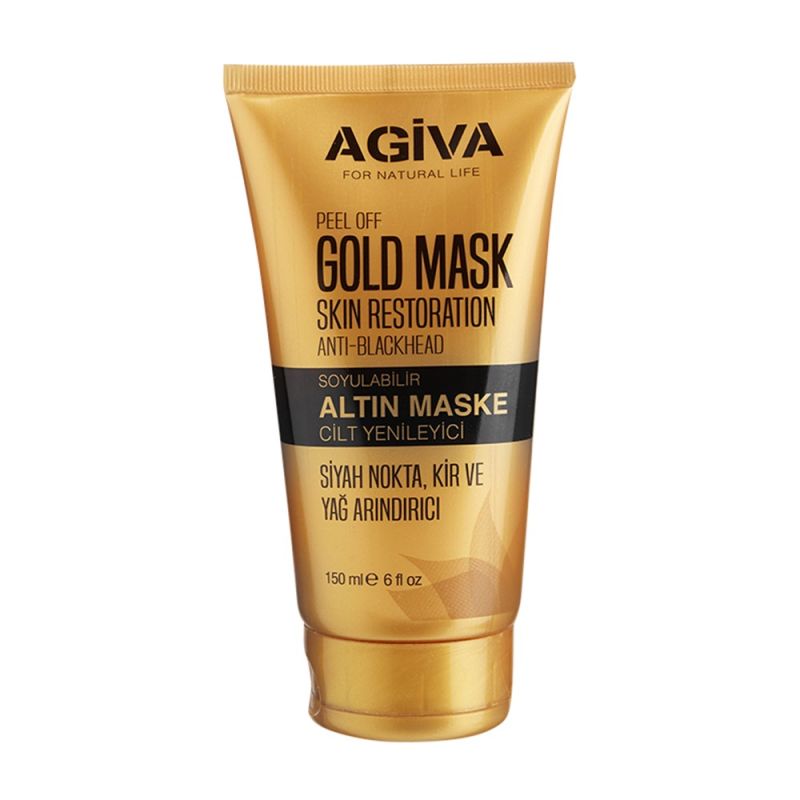Face mask, Agiva, plastic, 150 ml, gold, 1 piece | Megatek