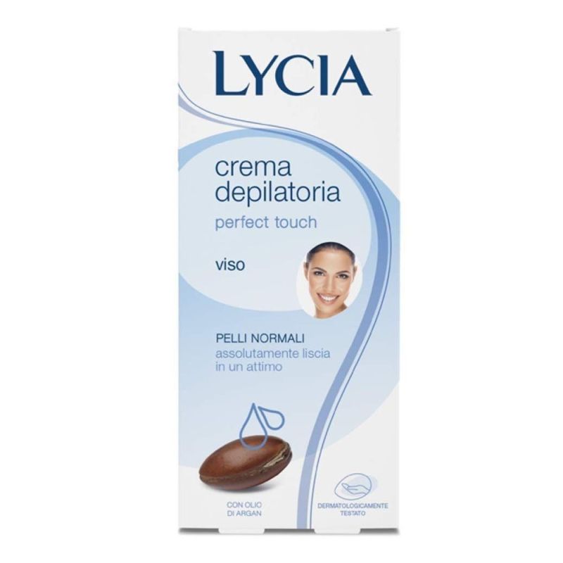 Krem depilimi për fytyrën, Lycia, plastikë, 50 ml, e kaltër,