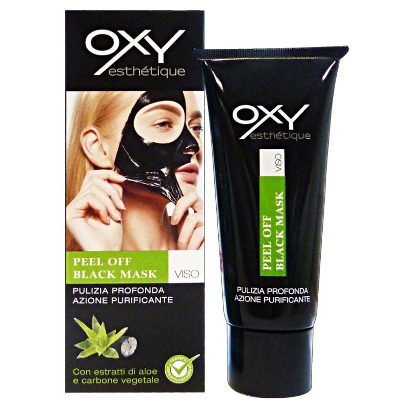 Peel-off face mask, Oxy, plastic, 100 ml, black, 1 piece | M