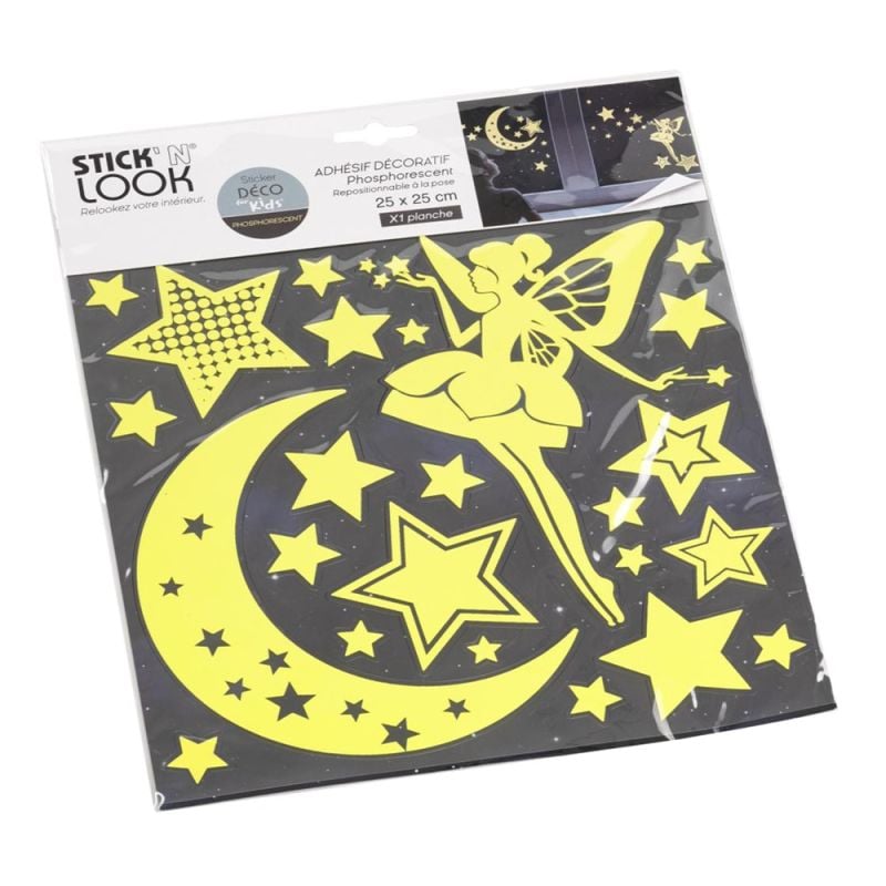 Phosphorescent stickers for kids, Atmosphera, polyvinyl chlo