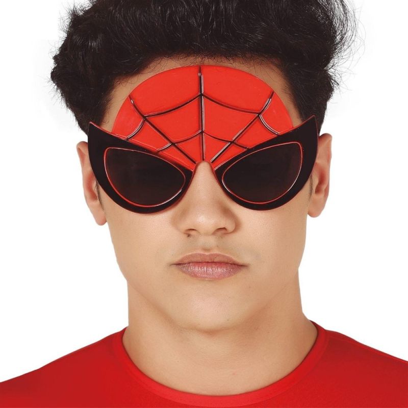 Party glasses, superhero, 22x20 cm, black, red | Megatek