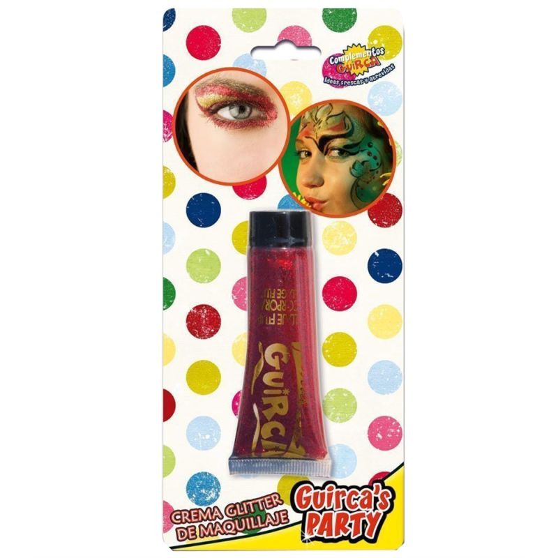 Make-up, tube cream, 20 ml, glitter, red | Megatek