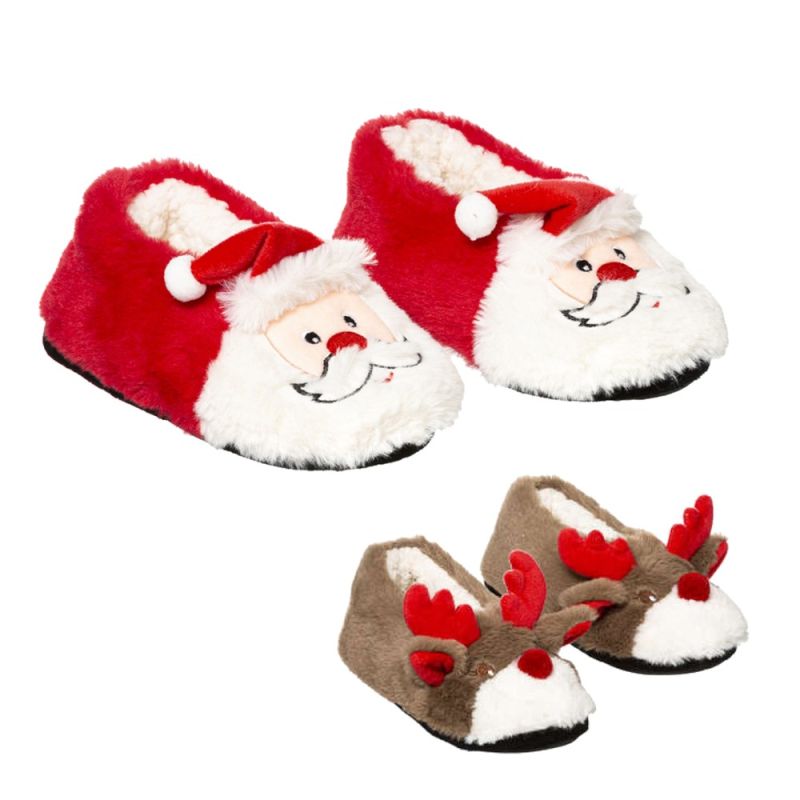 Pantofla për fëmijë me personazhe Christmas, ngjyra të ndrys