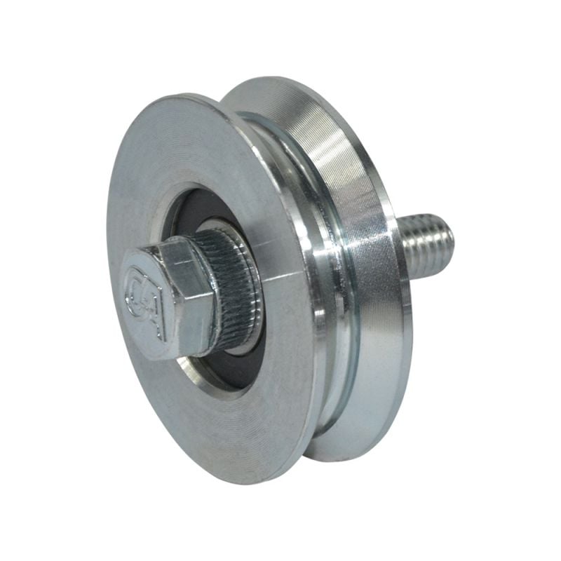 Rollers with bolt V shape, metalic, 60mm | Megatek