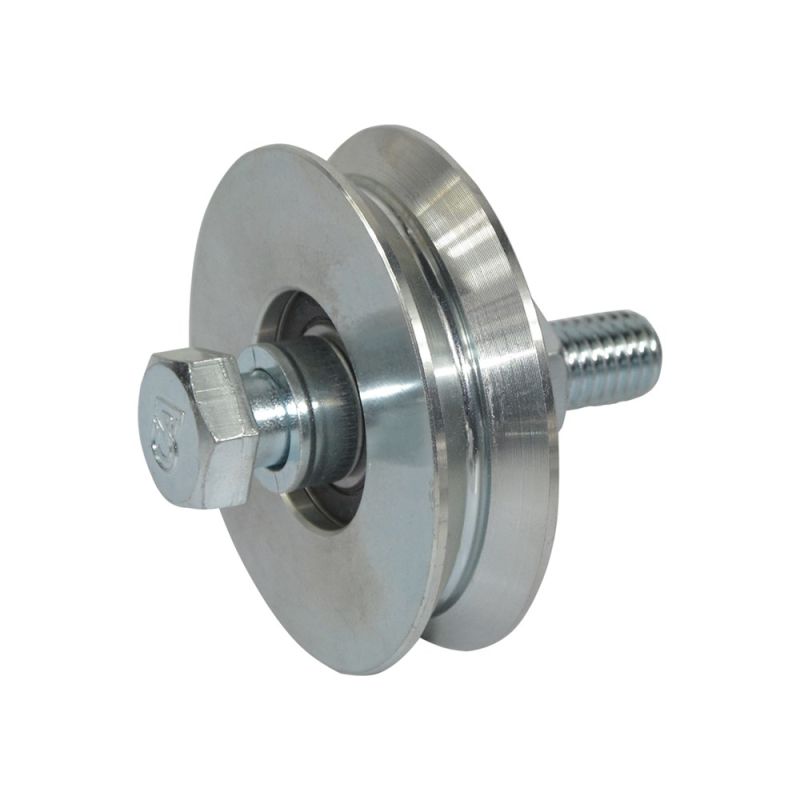 Rollers with bolt V shape, metalic, 80mm | Megatek