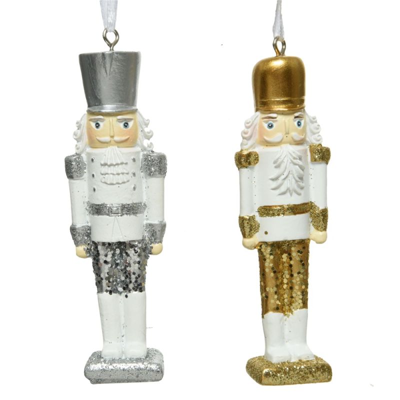 Decorative hanging nutcracker, polyresine, different colors,