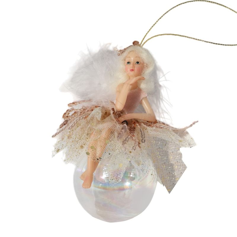Decorative sphere with character, different colors, glass, D