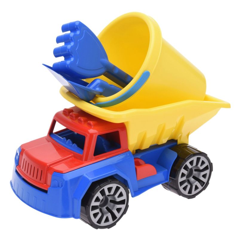 Beach sand truck toy, plastic, different colors, 25x32 cm