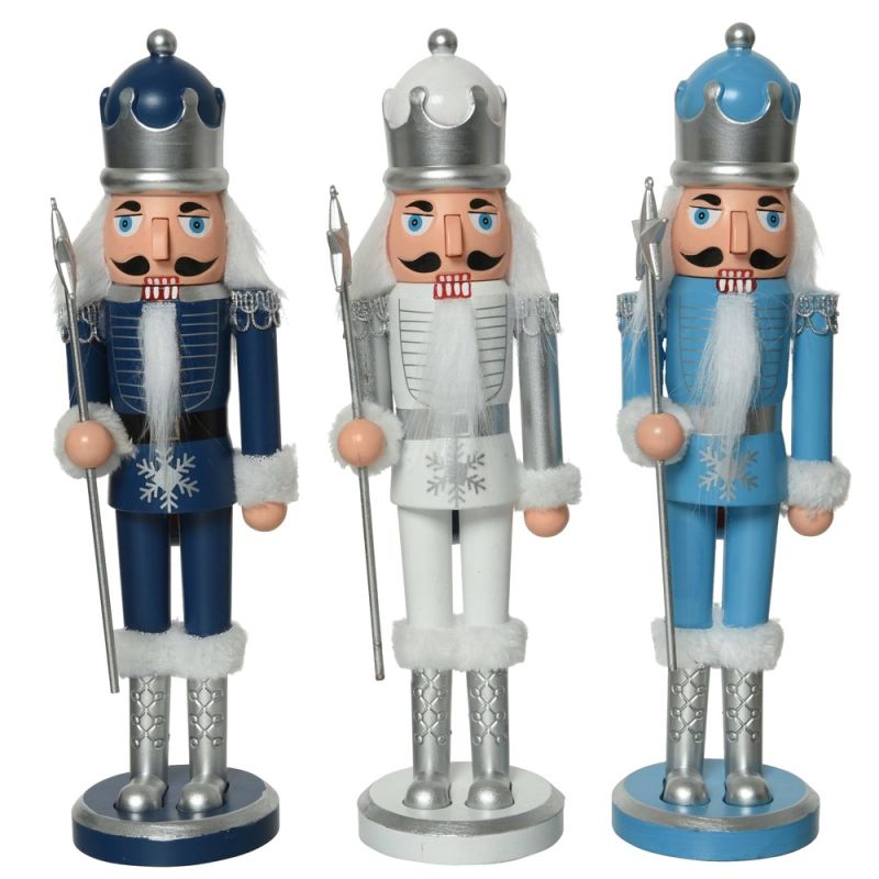 Decorative nutcracker, plastic, different colors, 12x16xH60