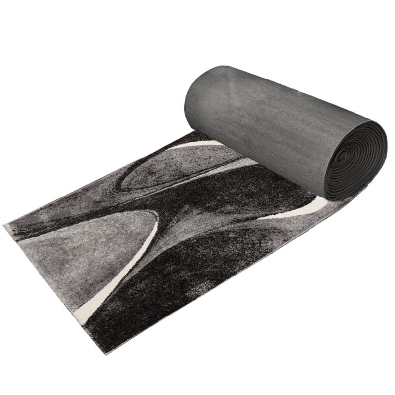 Rug Style, modern, frieze, cream/black, 80 cm | Megatek