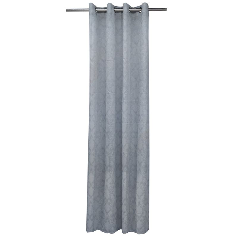 Veil curtain with rings, 100% polyester, cream, 150x260 cm