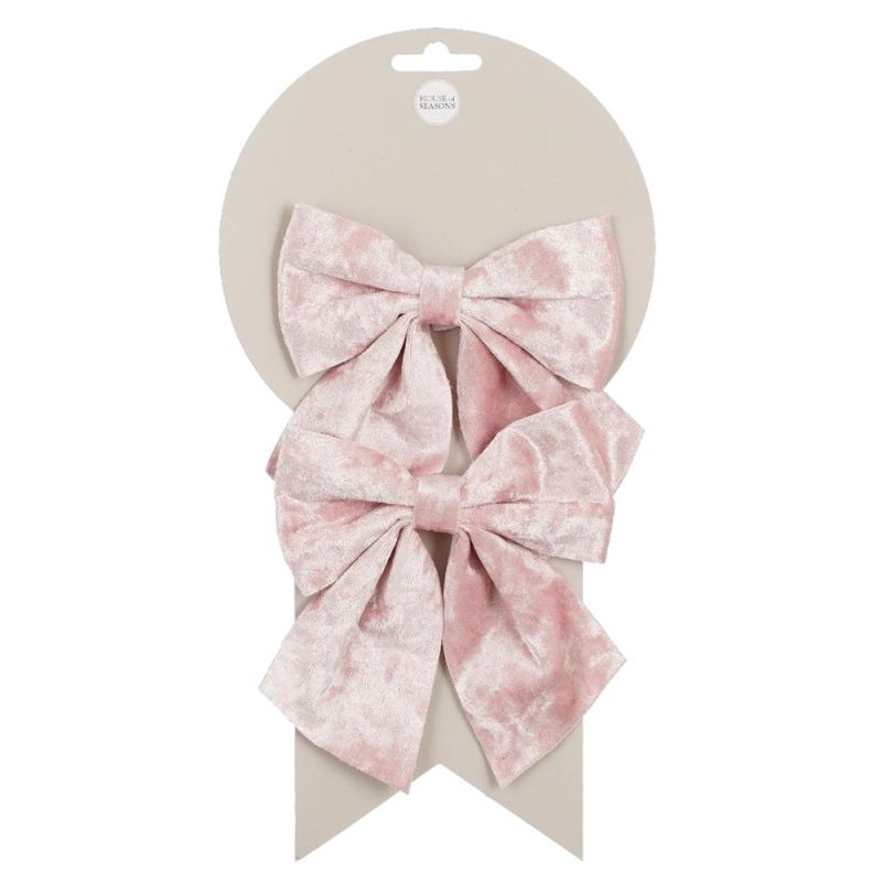 Fjongo dekoruese (PK 2), poliestër, rozë, 13 cm | Megatek