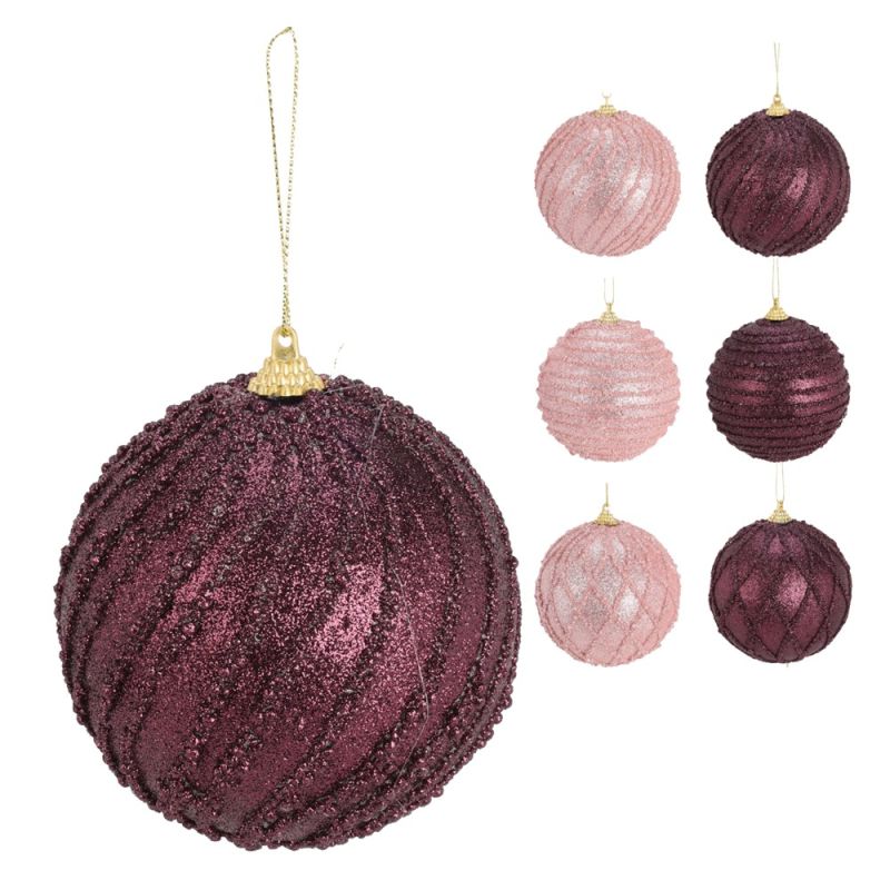 Decorative sphere, polystyrene, 2 different colors, Dia.10 c
