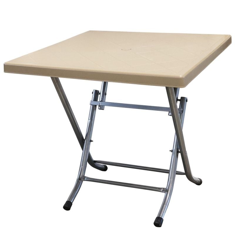 Tavolinë me palosje Volvo Metal, plastike/metalike, kapuçino