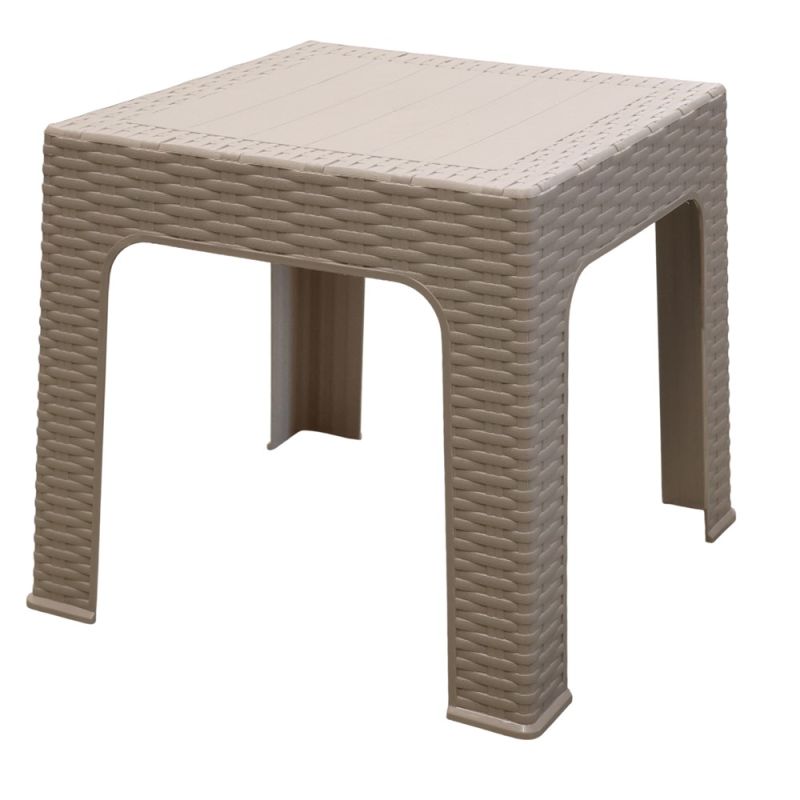 Rato small middle table, plastic, beige, | Megatek