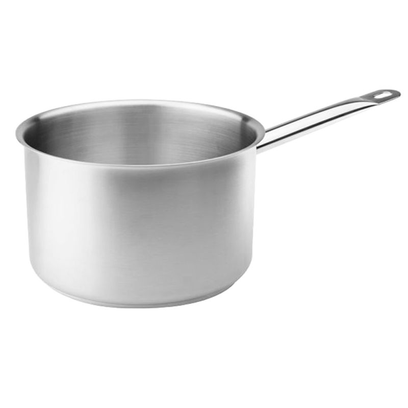 One handle Induction deep cooker, 18/10 stainless steel, sil