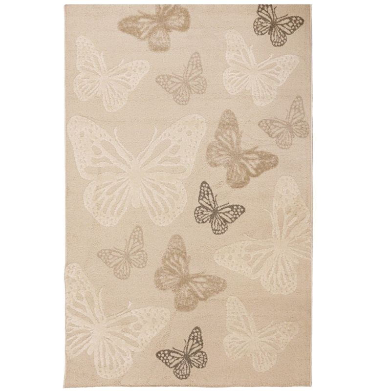 Elio carpet, polypropylene and polyester, beige/cream, 160x2