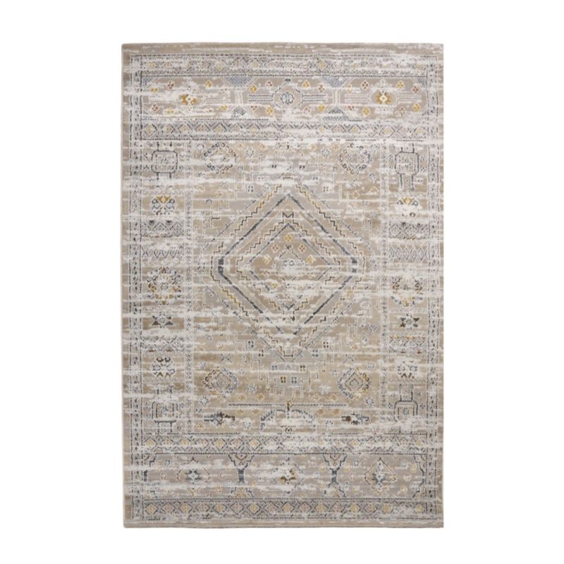 Carpet Spring, modern, polyester+heatset, beige coken/ivory,