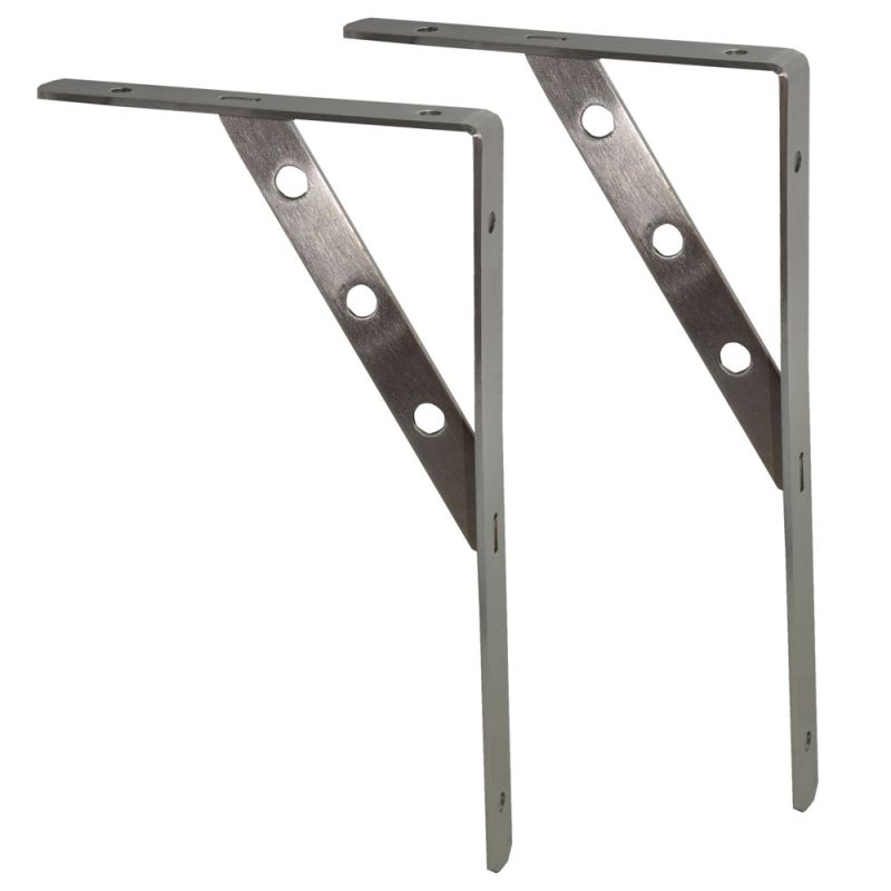 Stainless steel angles demountable metal stand, 25x15 cm | M