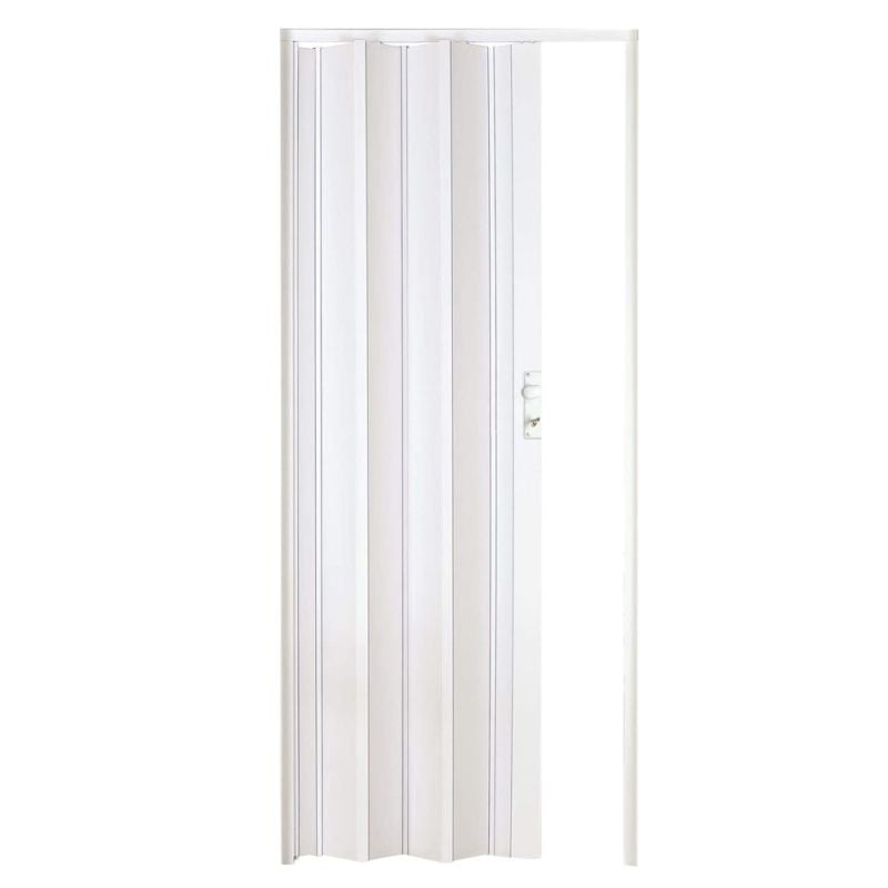 Dere fizarmonik, PVC, me bravë alumini, 88.5x214 cm, ngyrë g