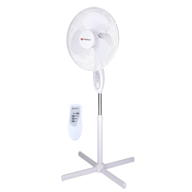 Standing fan, Alpina, 40 W, Ø40 cm, H100-128 cm | Megatek