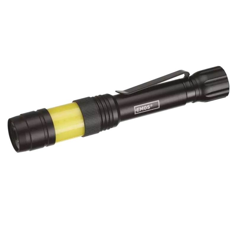 Flashlight, Emos, COB LED, 270 lm, 145 m, 2xAA | Megatek