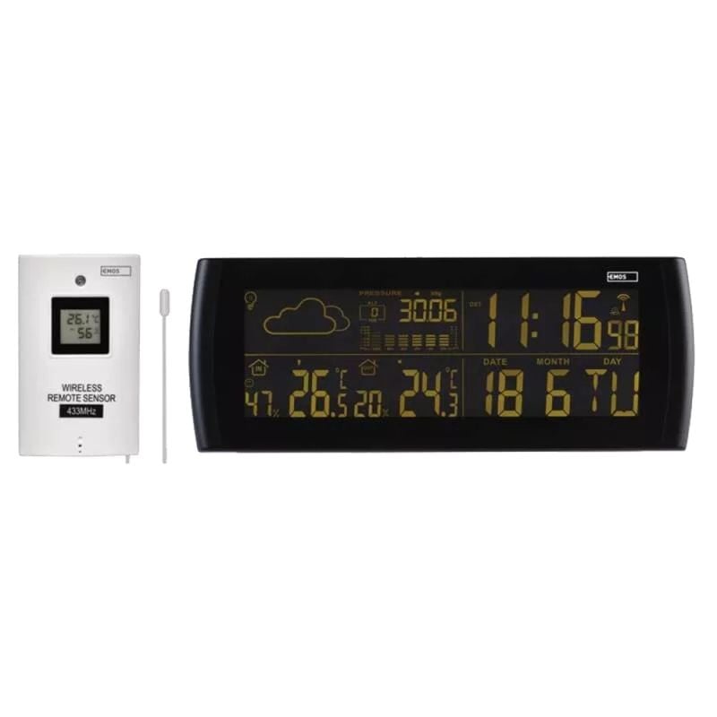 Weather station, Emos, clock / calendar / alarm, temperature