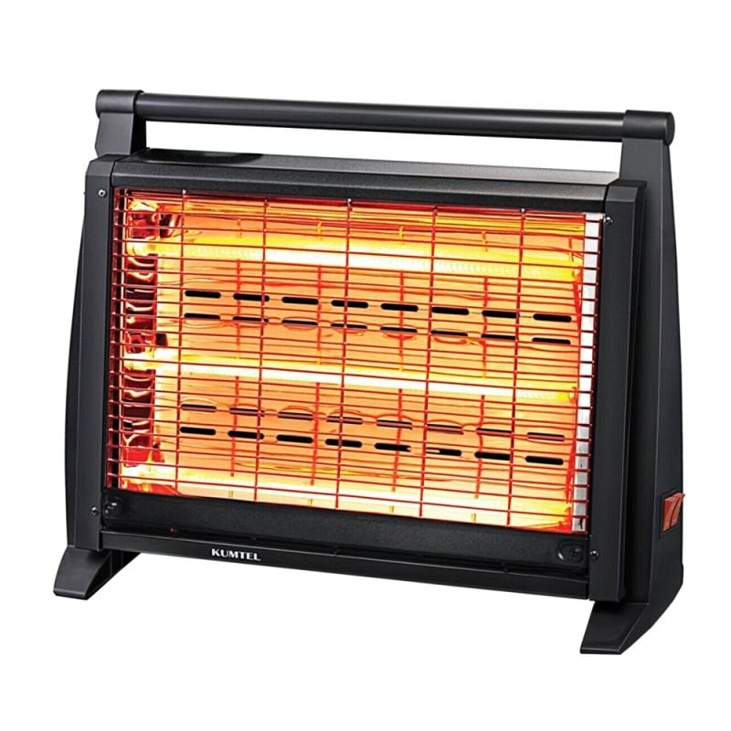 Electric heater, Kumtel, 1500 W, 3 Quartz tube, 3 heating le