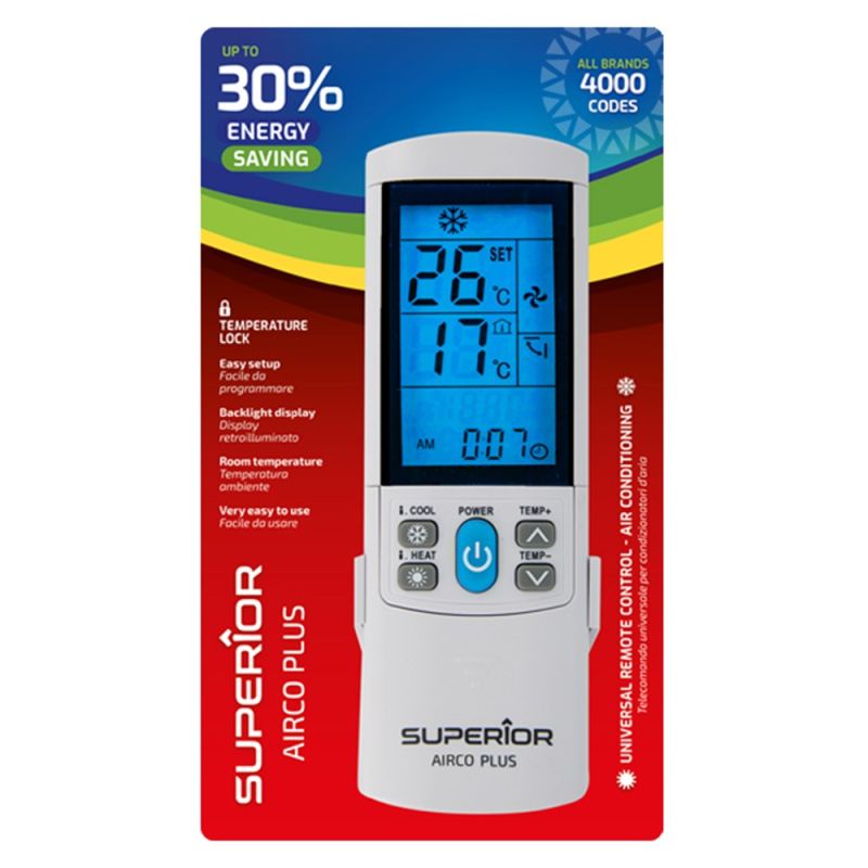 Telekomandë universale, Superior, për kondicioner, 2xAAA, 16