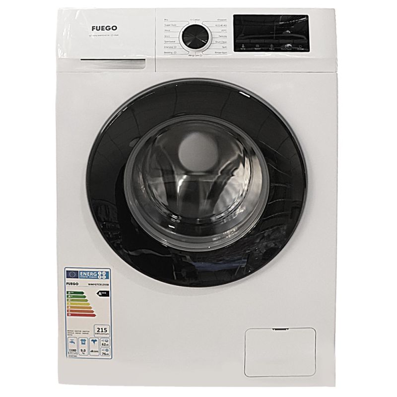 Washing machine, Fuego, 9 kg, D (A+++), 1400 rpm, 16 program