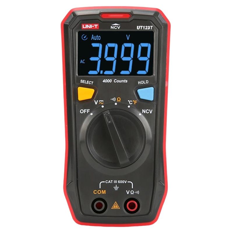 Digital multimeter, Unit-t, 600V AC/DC, 20 MΩ, -40 °C - 300