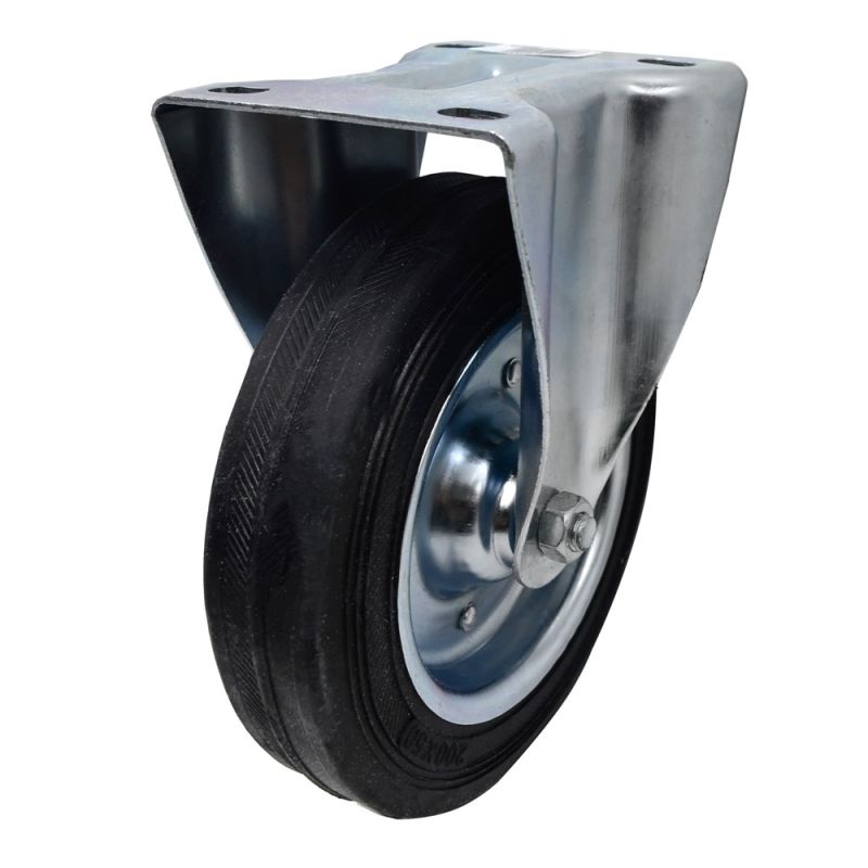 Fixed Wheels, Wheel with steel rim (bush), Ø200mm | Megatek
