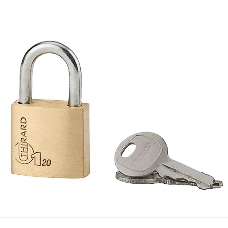 Padlock 20 mm, compact Alloy body, simple lock, 2 keys | Meg