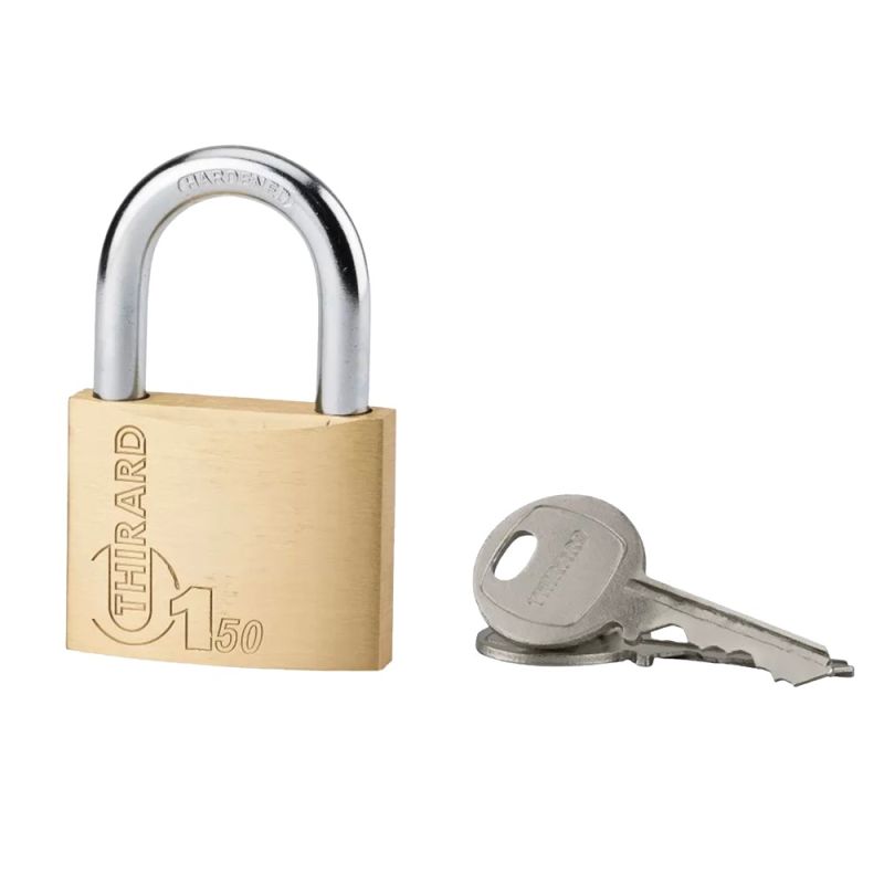 Padlock 50 mm, compact Alloy body, simple lock, 2 keys | Meg