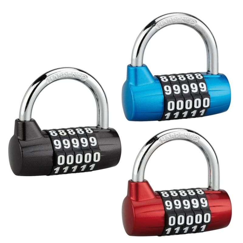 Padlock 65mm, 5 numerical combinations, Steel arc | Megatek