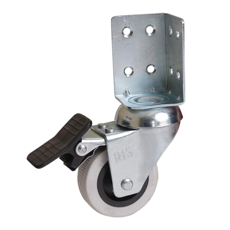 Rotary wheel, with brake, metalic/plastic, Ø 52 mm | Megate