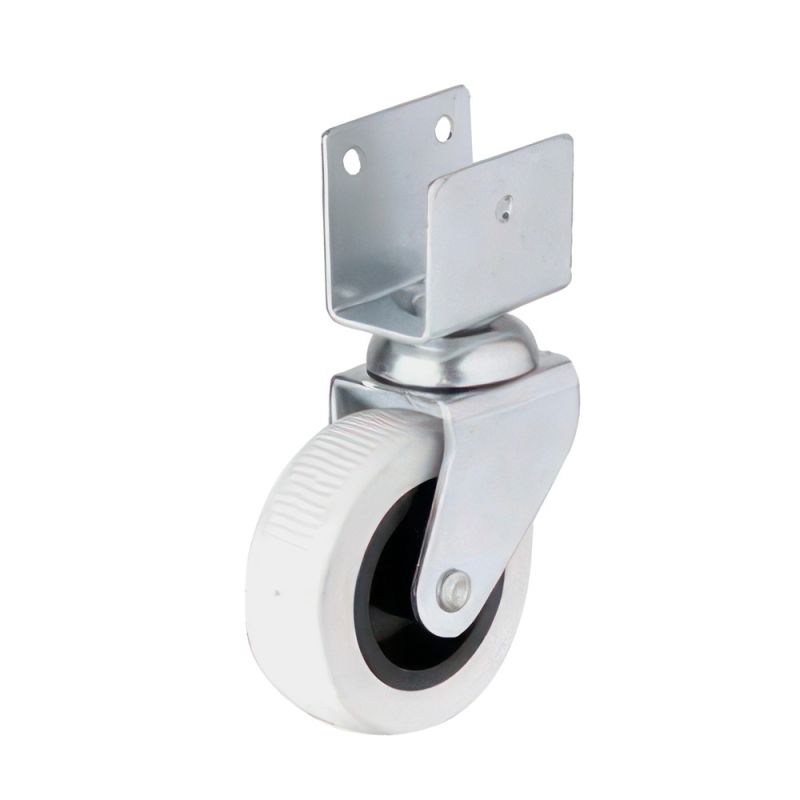 Rotary wheel, without brake, metalic/plastic, Ø 52 mm | Meg