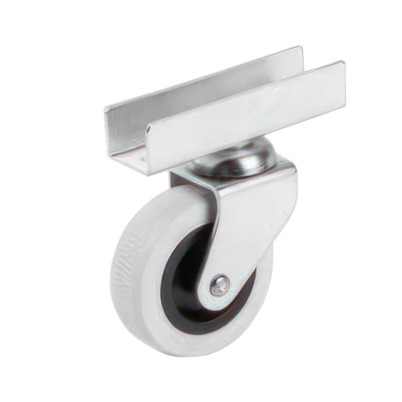 Rotary wheel, without brake, metalic/plastic, Ø 52 mm | Meg